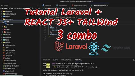 Tutorial Cara Instal Tailwind Di Project Laravel React JS Sampai Berhasil YouTube
