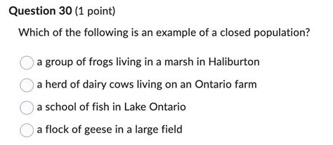 solved question 30 1 ﻿point which of the following is an