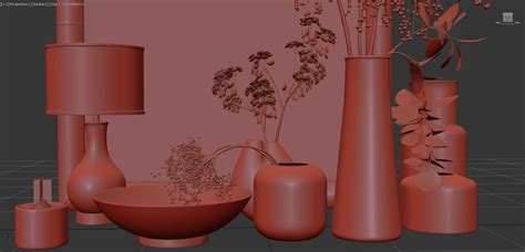 Decor Set 056 3d Model Cgtrader