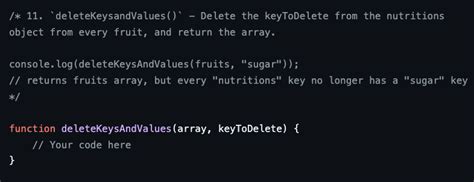Solved DeleteKeysandValues Delete The Chegg