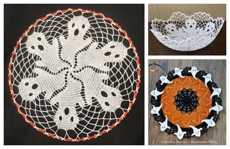 Halloween Ghost Doily Free Crochet Patterns Diy Magazine Halloween