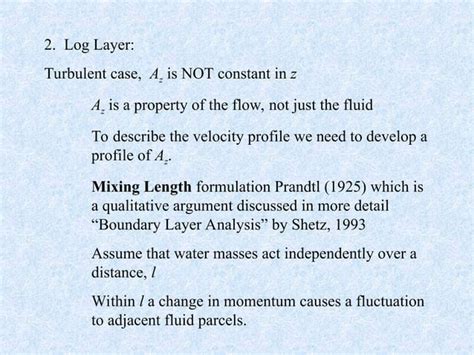 Boundary Layer Theory For The Viscous Laminar Flow Ppt Free Download