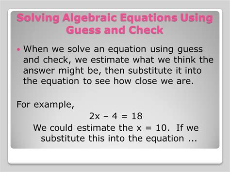 Algebraic Equations
