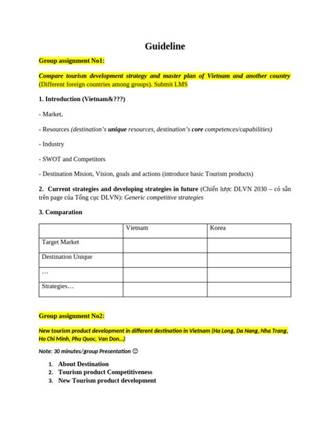 Guideline Group Assignment Pdf