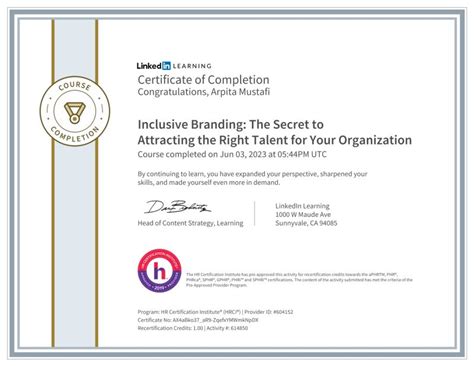 arpita mustafi on linkedin certificate of completion