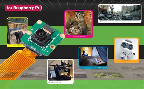 Arducam For Raspberry Pi Camera Module 3 12mp Imx708 102° H Wide Angle Fixed Focus