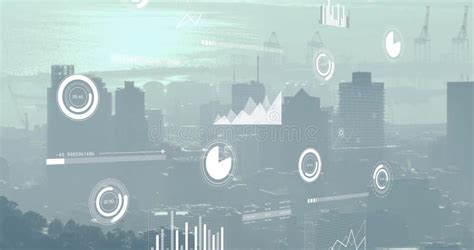 At Opening Skyline Data Overlays Rotating Filling And Sliding Visualizing Real Time City