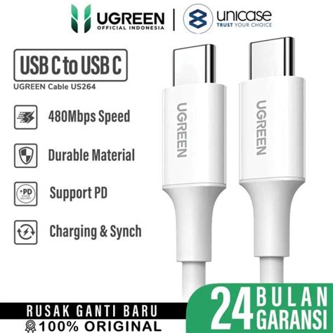 Promo Cable Data Usb C To Type C Ugreen Pd Qc A W Fast Charging Kabel Nakulastore M