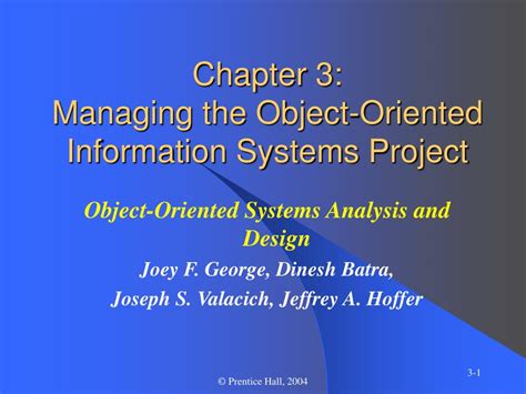 Ppt Chapter 3 Managing The Object Oriented Information Systems