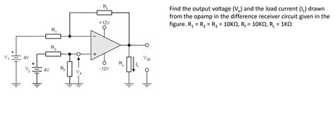 Solved Find The Output Voltage V And The Load Current Chegg