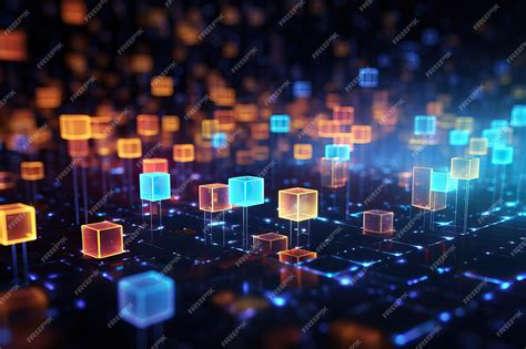 Premium Ai Image Abstract Technology Background With Cubes Abstract Technological Wallpaper