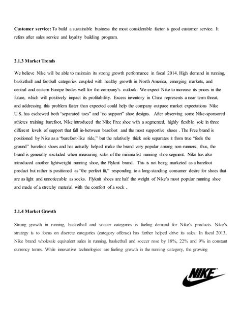 Assignment On Marketing Plan Of Nike Shoes Docx