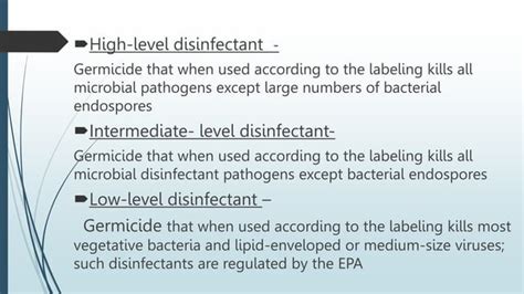Testing Of Disinfectant Classes Of Disinfectants Method For Testing Disinfectants Carrier Test