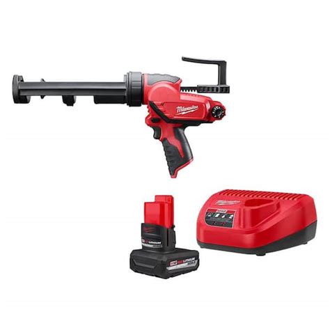 Milwaukee M18 18v Lithium Ion Cordless 20 Oz Caulk And Adhesive Gun