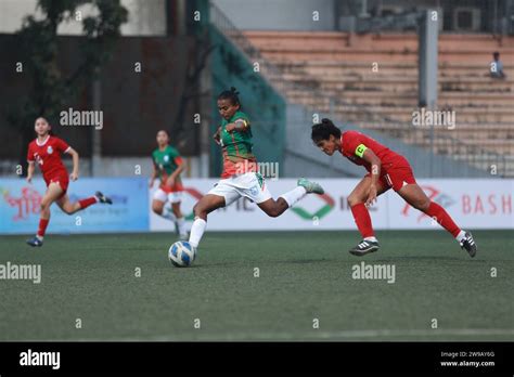 Bangladeshi Forward Sabina Khatun L In Action As Bangladesh National Womens Team Capped Off