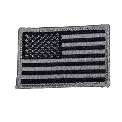 Subdued American Flag Patch Black And Grey Tactical Patch 3 X 2