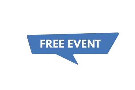 Free Event Text Button Free Event Sign Icon Label Sticker Web Buttons