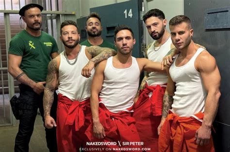 Sir Peters Prison Orgy With John Brachalli Igor Lucios Allen King And Luciano Daily Squirt