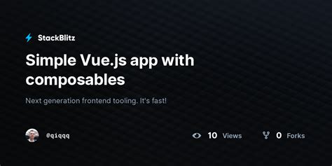 Simple Vuejs App With Composables Stackblitz