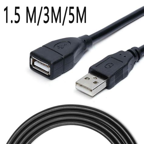 USB 2 0 Male To Female USB Cable 1 5m 3m 5m 10m Extender Cord Wire Super Speed Data Sync
