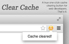 Clear Cache Chrome Web Store
