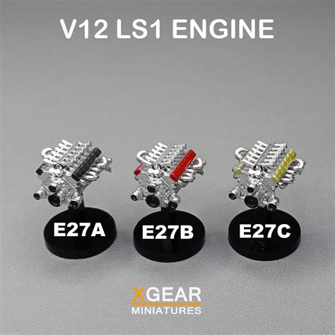 Xgear Engine V12 Ls1 Engine Detailing Decal For Diecast Shopee Malaysia