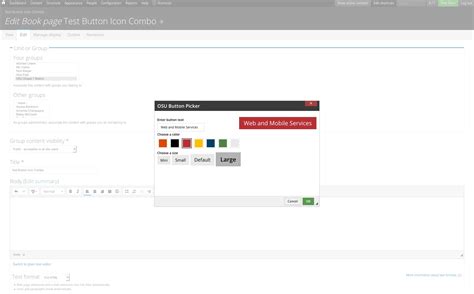 Add An Icon To A Button OSU Drupal 7 Web Technology Training Oregon State University