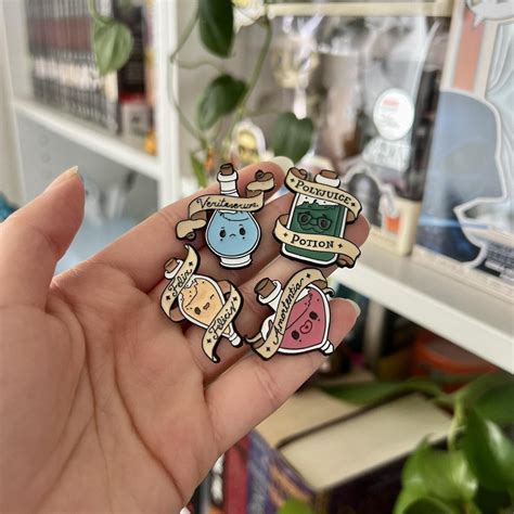 Harry Potter Potions Enamel Pin Set 🧙🏻‍♂️🧪⚡️ ⚡️ Rubber Depop