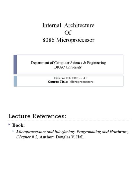 Lecture 3 Microprocessor Internal Architectres Pdf Central Processing Unit Manufactured