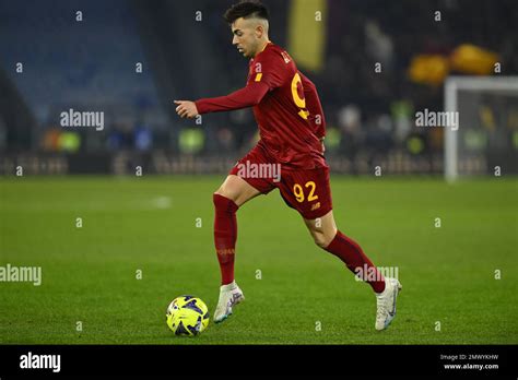 Stephan El Shaarawy Von As Roma Während Des Coppa Italia