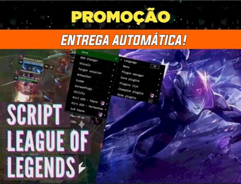 Desapego Games League Of Legends LOL Script Lol Todos Os Champs Anti Vanguard