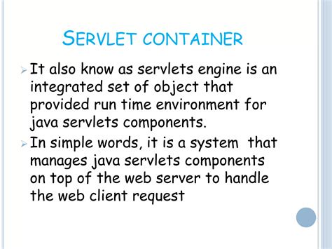 Servlet In Java PPTX Web Development Internet