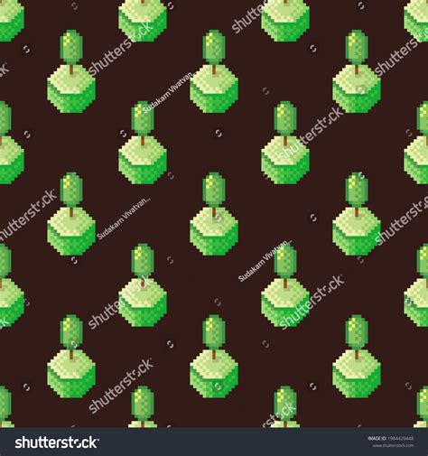 Trees Pattern Pixel Art Seamless Pattern Stock Vector Royalty Free 1984429448 Shutterstock