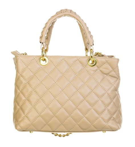 Borsa Da Donna In Vera Pelle Camilla Small Colore Taupe Chiaroscuro