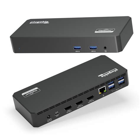 Plugable USB C Triple HDMI Display Docking Station Plugable Technologies