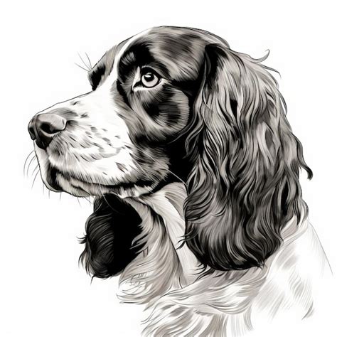 43 000 English Springer Spaniel Line Art Pictures