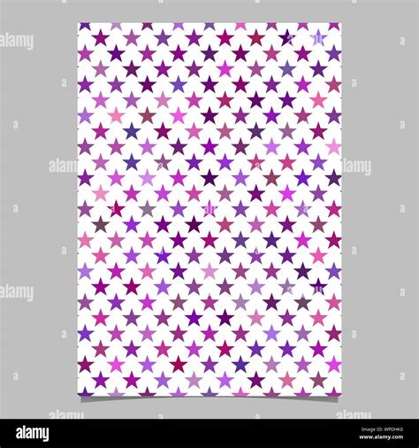 Repeating Star Pattern Brochure Template Vector Illustration Stock Vector Image And Art Alamy
