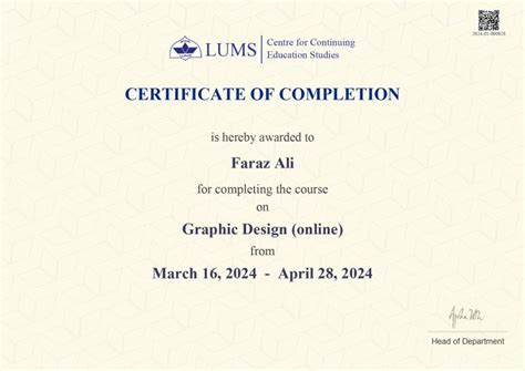 Muhammad Faraz Ali Pmp On Linkedin I Have Completed A 6 Week Graphic
