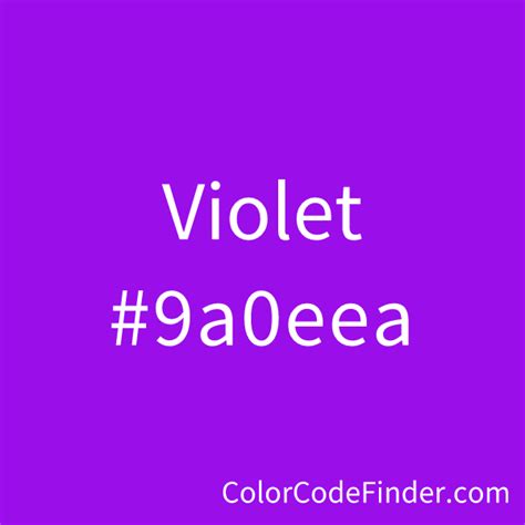 Violet Color Code Is 9a0eea