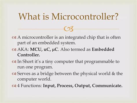 Introduction To Microcontroller PPTX