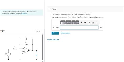 solved a low pass filter with a passband gain of 5 db and a