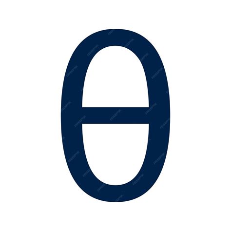 Premium Vector Theta Greek Alphabet Symbol Logo Illustration