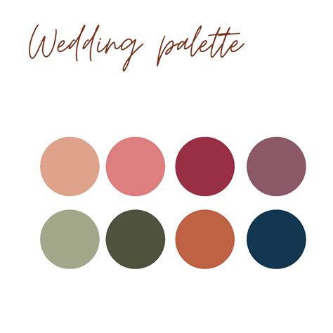 Wedding Palette With Beautiful Color Options