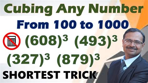 Cube Any Number From To II Complete Short Trick II Exclusive Video Cubing Vedicmaths