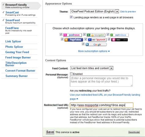 Using Feedburner With Your Blog Mojoportal