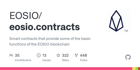 github eosio ntracts smart contracts that provide some of