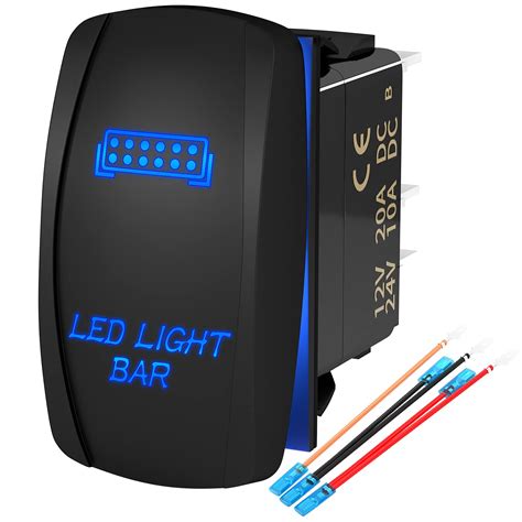 Led Light Bar Switch Onoff 5 Pin Laser Marine Rocker Switch Waterproof