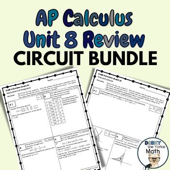 AP Calculus Unit REVIEW CIRCUIT BUNDLE By Dorky The Yorkie