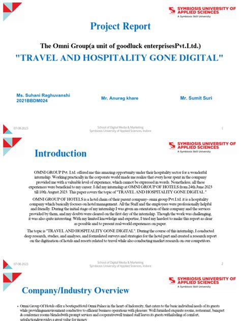 Digital Marketing Project Report Final Pdf Tourism Marketing