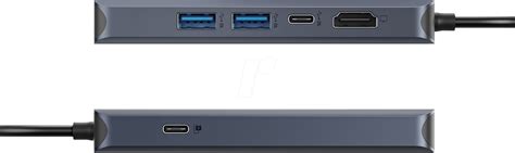 Hyper Port Replicator Docking Station Usb C 6 Ports Port